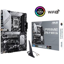 ASUS Mainboard »PRIME Z790-P WIFI D4« CIe 5.0, DDR4 Speicher, 3x M.2, WiFI 6, HDMI, DisplayPort ohne Farbbezeichnung Umfassende Kühlung: Große...