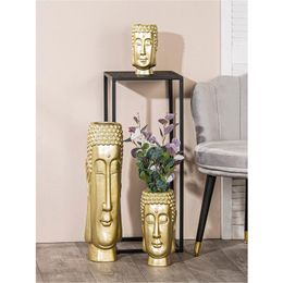 Casablanca by Gilde Bodenvase &raquo;Bodenvase "Buddha" H.58cm&laquo; gold Keramik