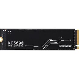 Kingston interne SSD &raquo;KC3000 PCIe 4.0 NVMe M.2&laquo; 1024 GB Anschluss PCI Express 4.0 schwarz Single-Sided