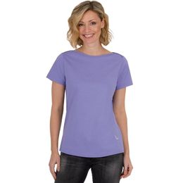 TRIGEMA T-Shirt »Schickes Damen T-Shirt in Öko-Qualität« 1 Stk. lilie-C2C L L BIO DELUXE-Single-Jersey