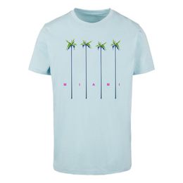 MisterTee T-Shirt &raquo;Herren Miami Palms Tee&laquo; 1 Stk. oceanblue XL XL Vielseitige T-Shirts f&uuml;r jeden Anlass