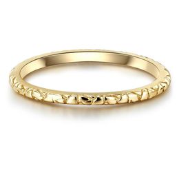 Glanzstücke München GLANZSTÜCKE MÜNCHEN Fingerring »GSM520« aus Sterling Silber gelbgold 56 Schlichter Ring