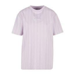 Karl Kani T-Shirt &raquo;Small Signature Essential Pinstripe OS Tee lilac/white&laquo; 1 Stk. lilac/white XXS XXS Regular-fit Silhouette mit mittlerer L&auml;nge,...