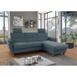 Home Affaire Ecksofa &raquo;Palmera L-Form, B: 244 cm - OTTO. Verl&auml;ssliche Qualit&auml;t.&laquo; optional Bettfunktion & Bettkasten, Federkern blau 100% Polyester;