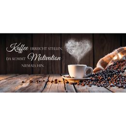 Leinwandbild &raquo;Kaffee&laquo; 1 Stk. tlg. braun MDF, Papier