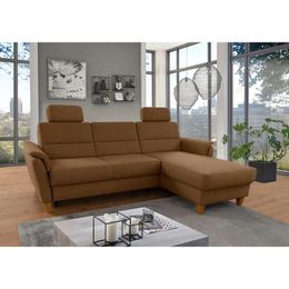 Home Affaire Ecksofa &raquo;Palmera L-Form, B: 244 cm - OTTO. Verl&auml;ssliche Qualit&auml;t.&laquo; optional Bettfunktion & Bettkasten, Federkern braun 100% Polyester;