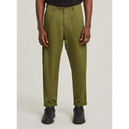 G-Star Raw G-STAR Chinohose »Pleated Chino Relaxed Tapered« mayfly gd 31 - Länge 26 Länge 26 31 Hosenschlitz mit Reißverschluss