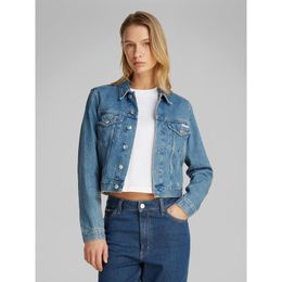 Calvin Klein Jeans Jeansjacke &raquo;CROPPED 90'S DENIM JACKET&laquo; Logostickerei auf Brustasche, enge Passform Denim Medium XL (42) XL (42) Jeansjacke von...