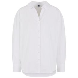 Urban Classics Klassische Bluse »Ladies Oversized Cotton Blouse« white M M Elegante Blusen fuer Business und Freizeit