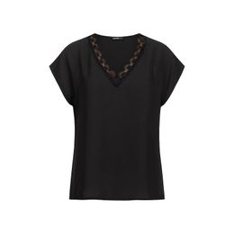 CLOUD 5IVE Klassische Bluse &raquo;V-Neck Chiffon Blusen Shirt&laquo; black XL XL Vielseitige Kombinationsm&ouml;glichkeiten