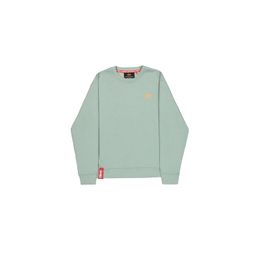 Alpha Industries Sweater &raquo;Basic Sweatshirt SL&laquo; frost green XS XS Brushed Fleece Stoff