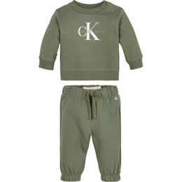 Calvin Klein Jeans Shirt & Hose &raquo;MONOGRAM CN SWEATSHIRT SET&laquo; Set, 2 f&uuml;r Babys bis 2 Jahre Dusty Olive 92 Set von Calvin Klein Kids f&uuml;r Babys
