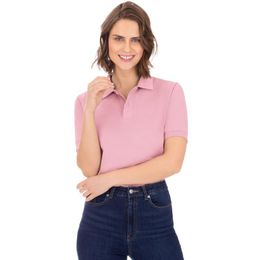 TRIGEMA Poloshirt »Poloshirt DELUXE Piqué« 1 Stk. rosé L L DELUXE-Piqué-Qualität