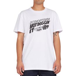 DC Shoes T-Shirt &raquo;Hot 94&laquo; White S S Stoff: Feiner Jersey-Stoff