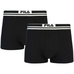 Fila Boxer »MAN BOXER SHORTS« 2er Pack, mit sportlichem Streifen-Detail, ohne Eingriff black M M Herren Boxer von Fila