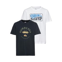 Quiksilver Jungen T-Shirt &raquo;GETTIN AIR SHORT SLEEVE TEE PACK YOUTH&laquo; Packung, 2 Stk. f&uuml;r Kinder blau 16 (170/176)