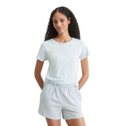 Marc O'Polo MARC O'POLO Pyjamaoberteil »Mix & Match Cotton« Kurzarm, Rundhalsausschnitt, Slim Fit, Single Jersey, Baumwolle ice blue print XS XS Damen-T-Shirt...