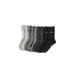s.Oliver Herren s.Oliver Socken &raquo;essentials&laquo; 9 Stk. tlg. mit weichem Bund grau 35-38