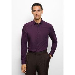 OLYMP Businesshemd &raquo;Level Five 24/Seven, body fit, Businesshemd, Modern Kent&laquo; Aubergine 41 - Normaler Arm Normaler Arm 41 Jersey-Hemd
