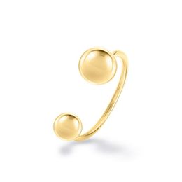 Liebeskind Berlin Fingerring »Schmuck Geschenk Steel Ball Ring« gelbgoldfarben 54 Modischer Damenring mit Kugeldesign