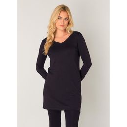 Base Level Longpullover &raquo;BAS-YOLA-LONG-PULLOVER&laquo; dark blue 40 40 Feinstrickpullover- lange Form
