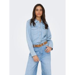 Only Jeansbluse &raquo;ONLCHARLIZE LS DNM SHIRT AKM NOOS&laquo; Light Blue Denim XS XS Jeanshemd von Only