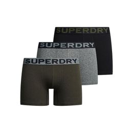 Superdry Boxershorts &raquo;BOXER TRIPLE PACK&laquo; Packung, 3 Stk. Asphalt Grit/Winter Kahki Grit/Black M - 3 Stk. 3 Stk. M B&uuml;ndchen mit Superdry Schriftzug