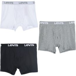 Levi's&reg; kids LEVI'S KIDS Boxershorts &raquo;BOXER BRIEF&laquo; Packung, 3 Stk. for BOYS schwarz, grau-meliert, wei&szlig; S (116/134) - 3 Stk. 3 Stk. S (116/134) Levi's Kids...