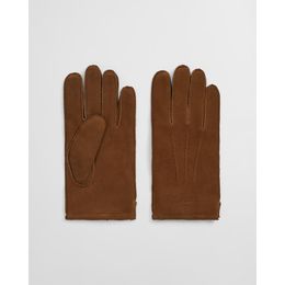 Gant Damen Lederhandschuhe &raquo;CASHMERE LINED SUEDE GLOVES&laquo; 2 Stk. Handschuhpaar braun