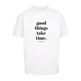 Merchcode T-Shirt &raquo;Herren Good Things Take Time Heavy Oversize Tee&laquo; 1 Stk. white S S Vielseitige T-Shirts f&uuml;r jeden Anlass