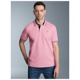 TRIGEMA Poloshirt »Poloshirt mit kontrastfarbigen Akzenten« 1 Stk. lilie XL XL DELUXE-Piqué-Qualität
