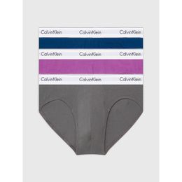 Calvin Klein Underwear Hipster Packung, 3 Stk. mit Logoschriftzug am W&auml;schebund EIFFLE TOWER, POISIDON, DAHLIA M (50) - 3 Stk. 3 Stk. M (50)...