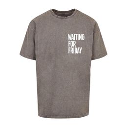 MisterTee T-Shirt &raquo;Waiting For Friday Acid Washed Heavy Oversize Tee&laquo; 1 Stk. tlg. asphalt 4XL 4XL Darf in keinem Kleiderschrank fehlen