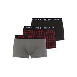 Hugo Underwear Herren HUGO Underwear Trunk &raquo;TRUNK TRIPLET DESIGN&laquo; Packung, 3 Stk. mit Logobund M (50), 3 Stk.