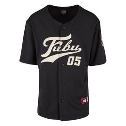 Fubu T-Shirt »Herren FM241-007-2 Varsity Baseball Jersey« 1 Stk. black/creme XXS XXS Tanktops für Freizeit, Sport und warme Tage