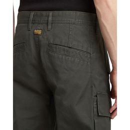 G-Star Raw G-STAR Cargohose »R-3N Regular Straight Cargohose« asfalt 32 - Länge 30 Länge 30 32 Reißverschluss und Knopfverschluss