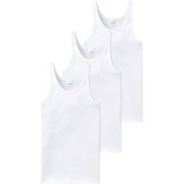 Schiesser Unterhemd &raquo;Original Classics&laquo; 3er-Pack, mit Markenlabel 100-wei&szlig; 7 7 Herren-Top von Schiesser