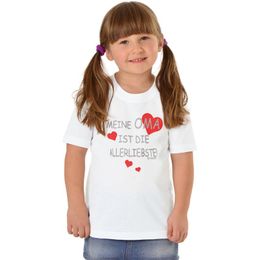 TRIGEMA T-Shirt &raquo;T-Shirt Omas Liebling&laquo; 1 Stk. weiss 116 116 100% Baumwolle
