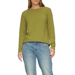 s.Oliver Damen s.Oliver Longsweatshirt, mit Crinkle Optik gr&uuml;n 36