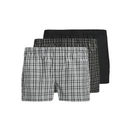 Jack & Jones JACK & JONES Boxershorts &raquo;JACMILANO WOVEN BOXERS 3 PACK NOOS&laquo; Packung, 3 Stk. Poppy Seed Pack:Black - Vapor Blue checks M - 3 Stk. 3 Stk. M...