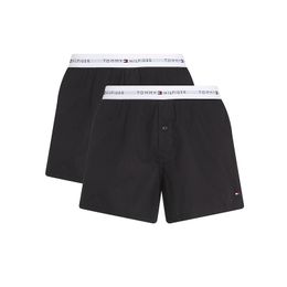 Tommy Hilfiger Underwear Webboxer »2P WOVEN BOXER« Packung, 2er, 2 Stk. mit Logobund Black/Black XL (54) - 2 Stk. 2 Stk. XL (54) 2er-Pack Boxers...