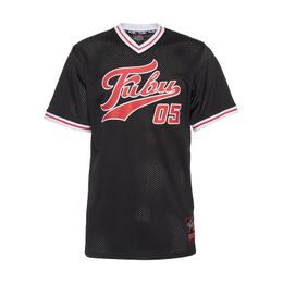 Fubu T-Shirt »Herren FM233-005-2 Varsity Mesh Tee« 1 Stk. tlg. black/red/white S S Leichte Mesh-T-Shirts für sportliche Looks