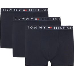 Tommy Hilfiger Underwear Herren Trunk &raquo;3P TRUNK&laquo; Packung, 3er, 3 Stk. mit Tommy Hilfiger Logoschriftzug blau S (48), 3 Stk.