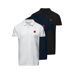Jack & Jones Jack & Jones Herren Poloshirt &raquo;JJBRANDY POLO SS 3PK MP&laquo; Packung, 3 Stk. wei&szlig; M