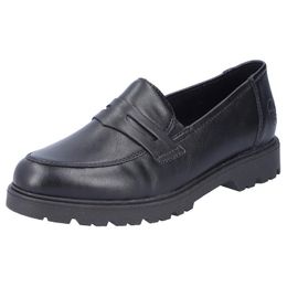 Rieker Loafer schwarz 39 39 Modischer Loafer mit Zierriegel, zum Schlupfen