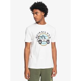 Quiksilver T-Shirt &raquo;Coastal Grooves&laquo; wei&szlig; M M Stoff: Baumwoll-Jersey-Stoff [160 g/m2]
