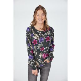 LIEBLINGSSTÜCK LIEBLINGSSTÜCK Schlupfbluse »OnellaL« mit allover Blumenprint anthrazit bedruckt 46 46 Feminine Bluse mit Blumendruck von Lieblingsstück