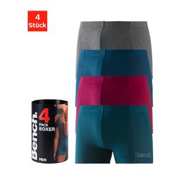 Bench. Herren Boxer &raquo;Boxershorts f&uuml;r Herren&laquo; Dose, 4 Stk. Unterhosen in der Dose mit kleinem Logodruck auf dem Bein bunt S, 4 Stk.