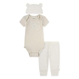 HUGGIES BABYWEAR Neugeborenen-Geschenkset Set, 3 french oak 2 (62) S&uuml;&szlig;es Set bestehend aus Body, Hose und M&uuml;tzchen von HUGGIES