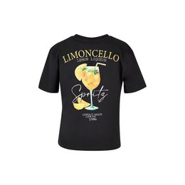 CLOUD 5IVE T-Shirt &raquo;Ladies Limoncello Spritz Black Tee&laquo; 1 Stk. tlg. black L L Oversize-Schnitt mit langer L&auml;nge f&uuml;r lockeren Sitz und entspanntes...